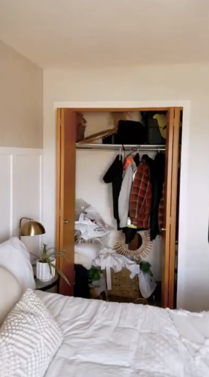 Budget Friendly IKEA Built-In Closet Hack | ourbarnesyard.com